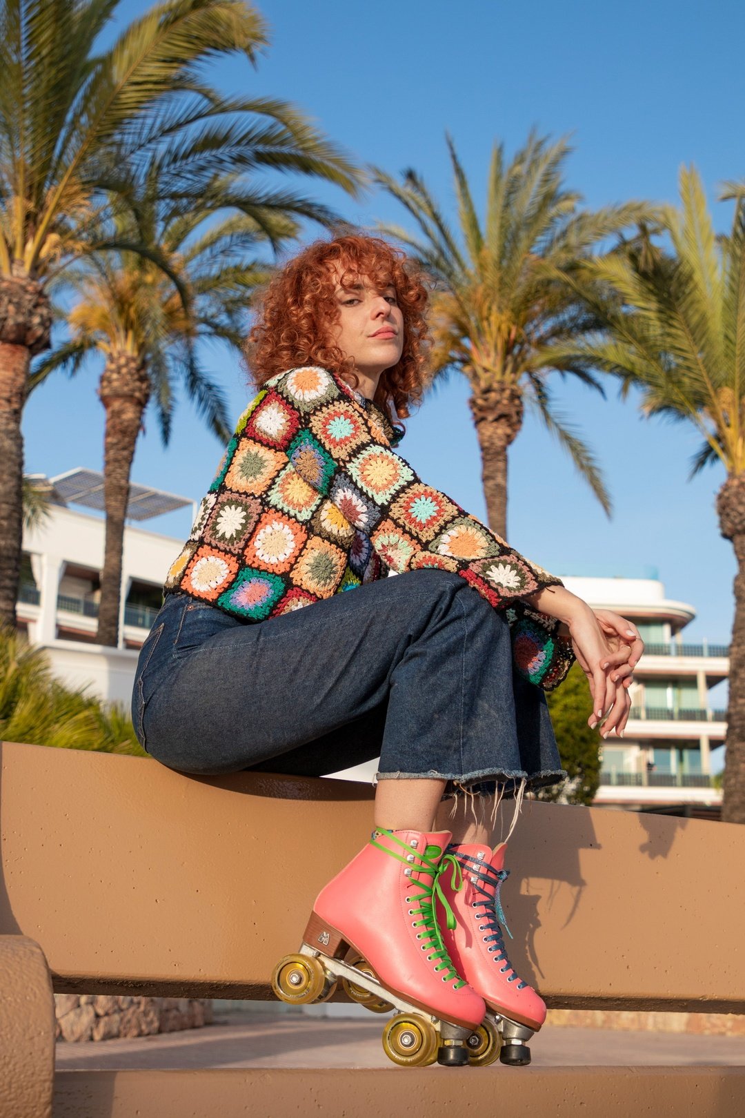 Shelly Floral Crochet Jumper - Black | OOTO CLOTHING