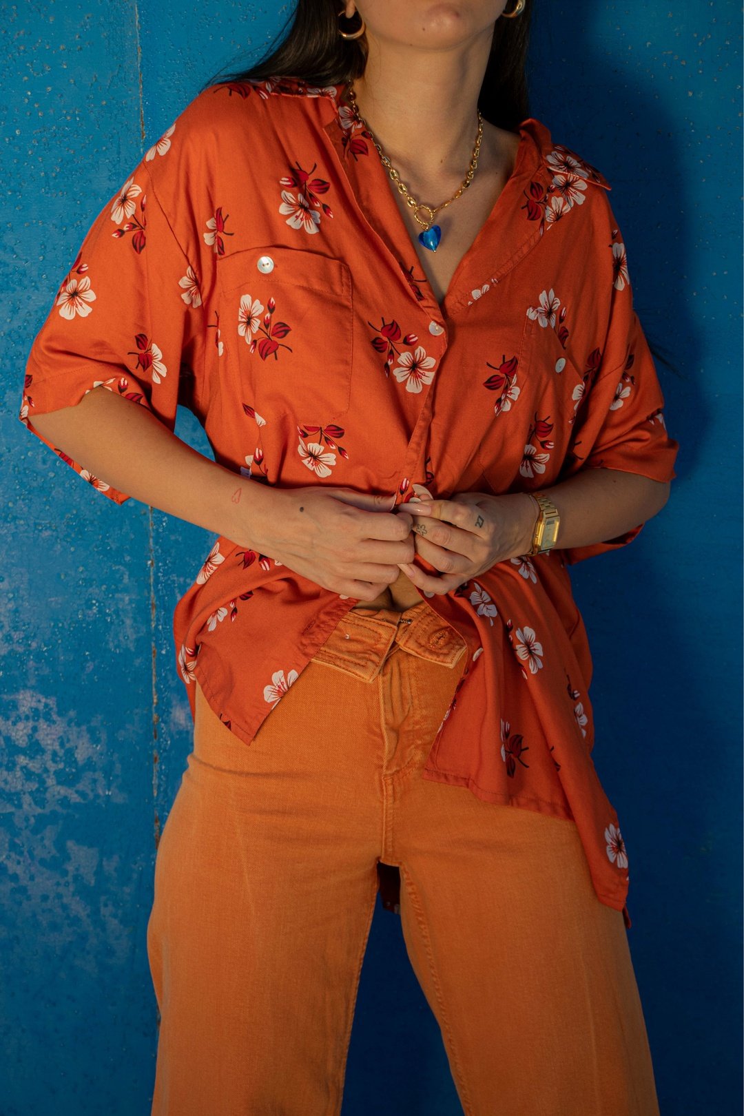 BOX Shirt - Hawaiian Rust | OOTO CLOTHING